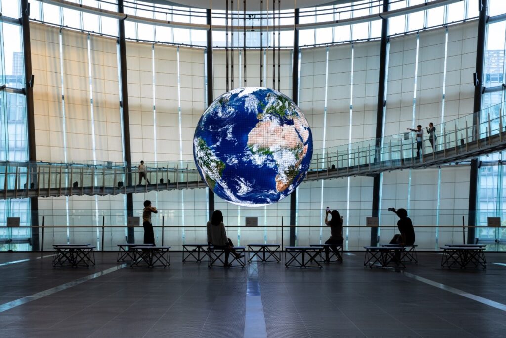 日本科学未来館の地球ディスプレイ「ジオ・コスモス」の新コンテンツが公開！ - SPACE Media