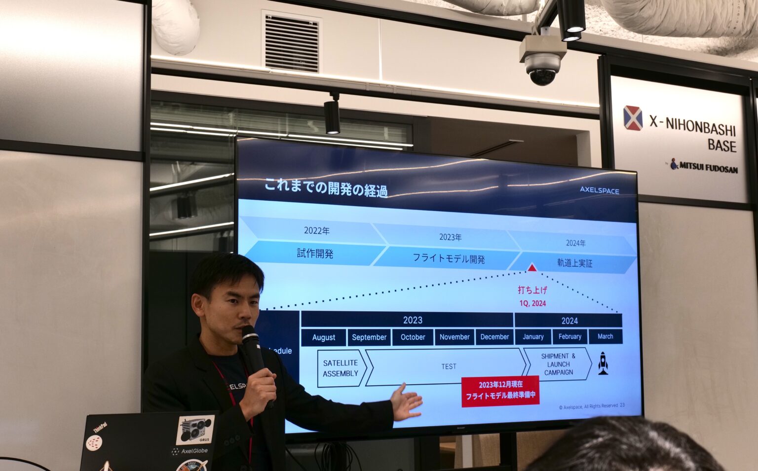 アクセルスペース、「AxelLiner」の実証衛星・PYXISを報道陣に公開 – SPACE Media